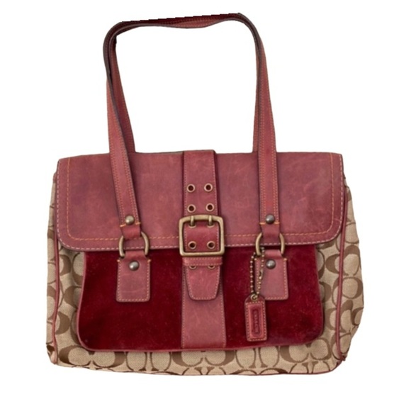 Coach | Bags | Special Edition Coach Fall 204 7065 Burgundy Suede ...
